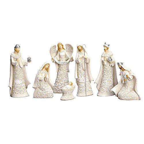 Silver Blessings Nativity Collection - CollectiblesForChristians.com